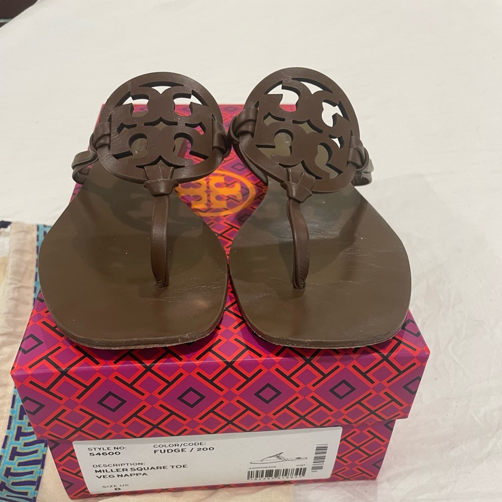 Tory Burch Miller Square Toe Sandal - Gem